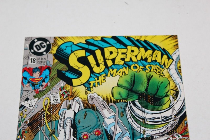 Superman The Man of Steel 18 NEWSSTAND Variant 1st Full App Doomsday ...
