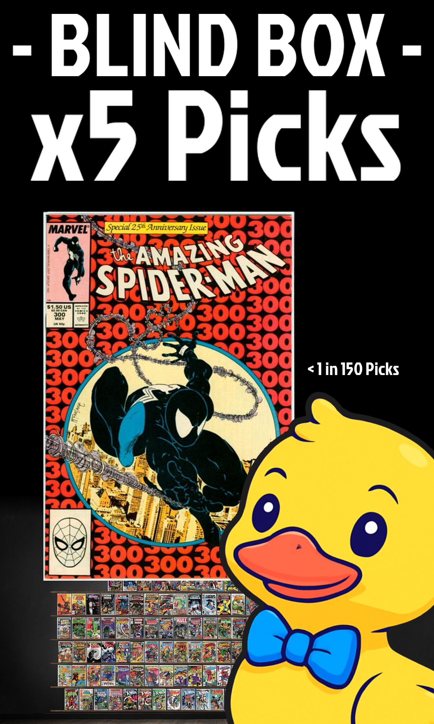 Blind Box - x5 Picks | 1:150 Each Pick at The Amazing Spider-Man #300 ...