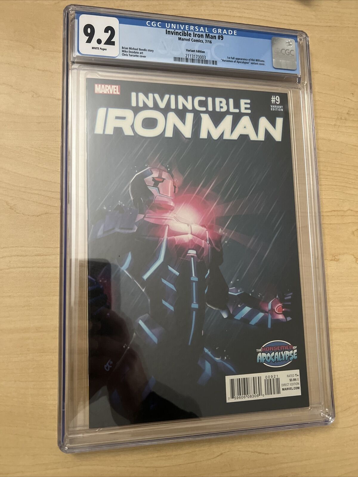 Invincible Iron Man #9 CGC 9.2 - 1st Full Riri Williams Variant | Comic ...