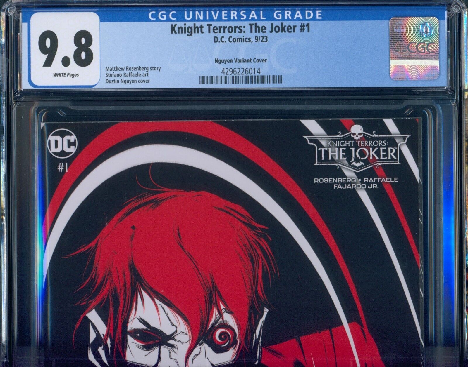 Knight Terrors The Joker #1 CGC 9.8 Dustin Nguyen Midnighter Variant DC ...