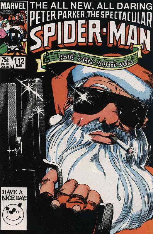Spectacular Spider-Man, The #112 FN ; Marvel | Santa Claus Cover ...