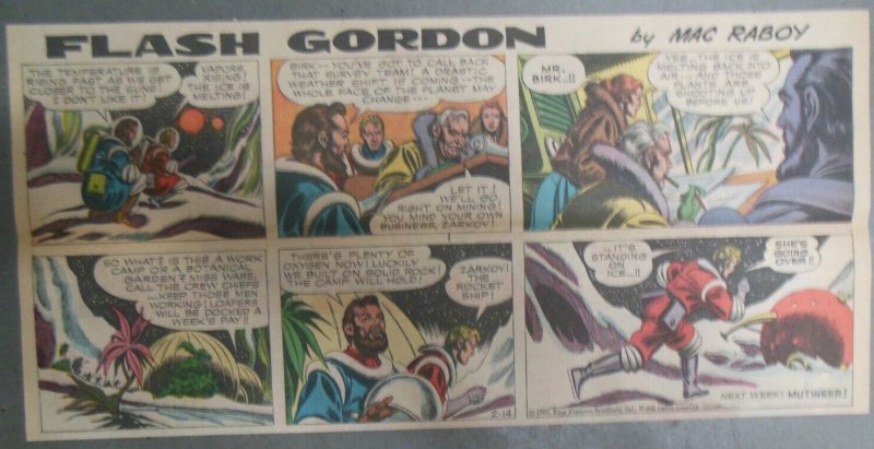 (41) Flash Gordon Sunday Pages by Mac Raboy from 1960 Size: 7.5 x 15 ...