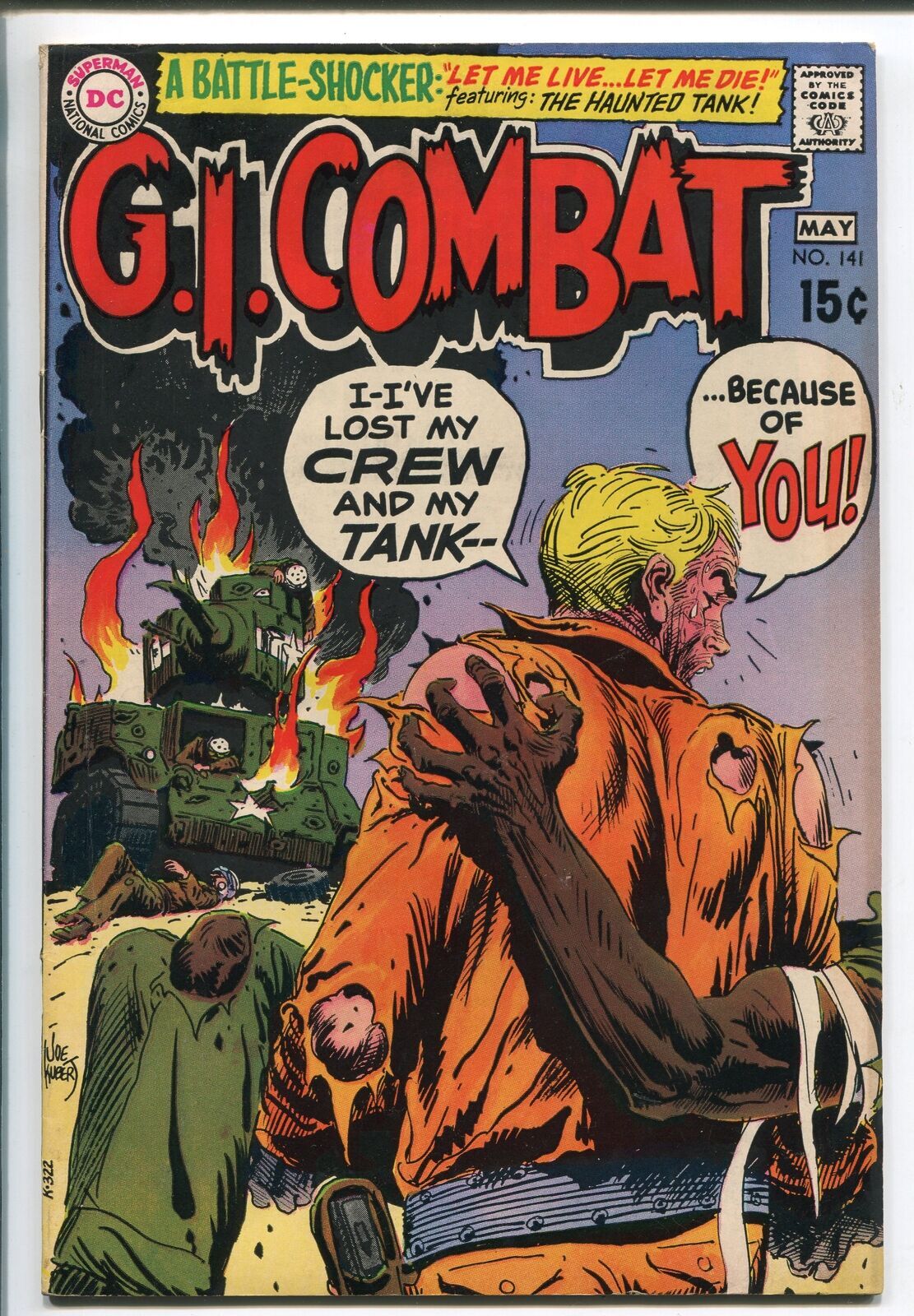 G.I. Combat #141 1967-DC War Comic- HAUNTED TANK STORY VF | Comic Books ...