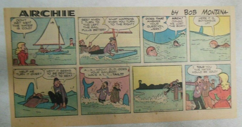 (12) Archie Sunday Pages by Bob Montana from 1958 All Thirds Color ...