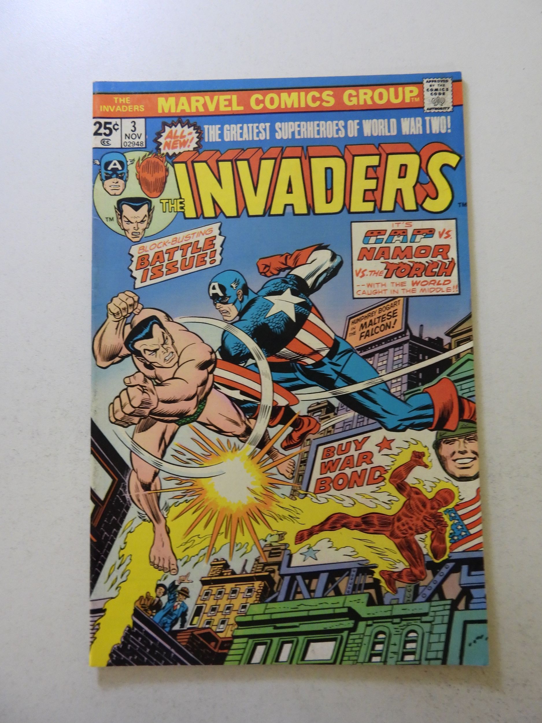 The Invaders #3 (1975) VF condition MVS intact | Comic Books - Bronze Age, Marvel, Superhero ...