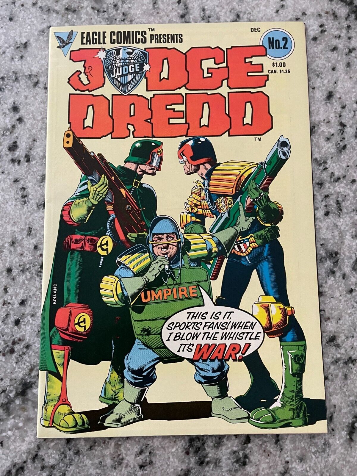 Judge Dredd # 2 NM Eagle Comics Comic Book Brian Bolland Cover Art ...