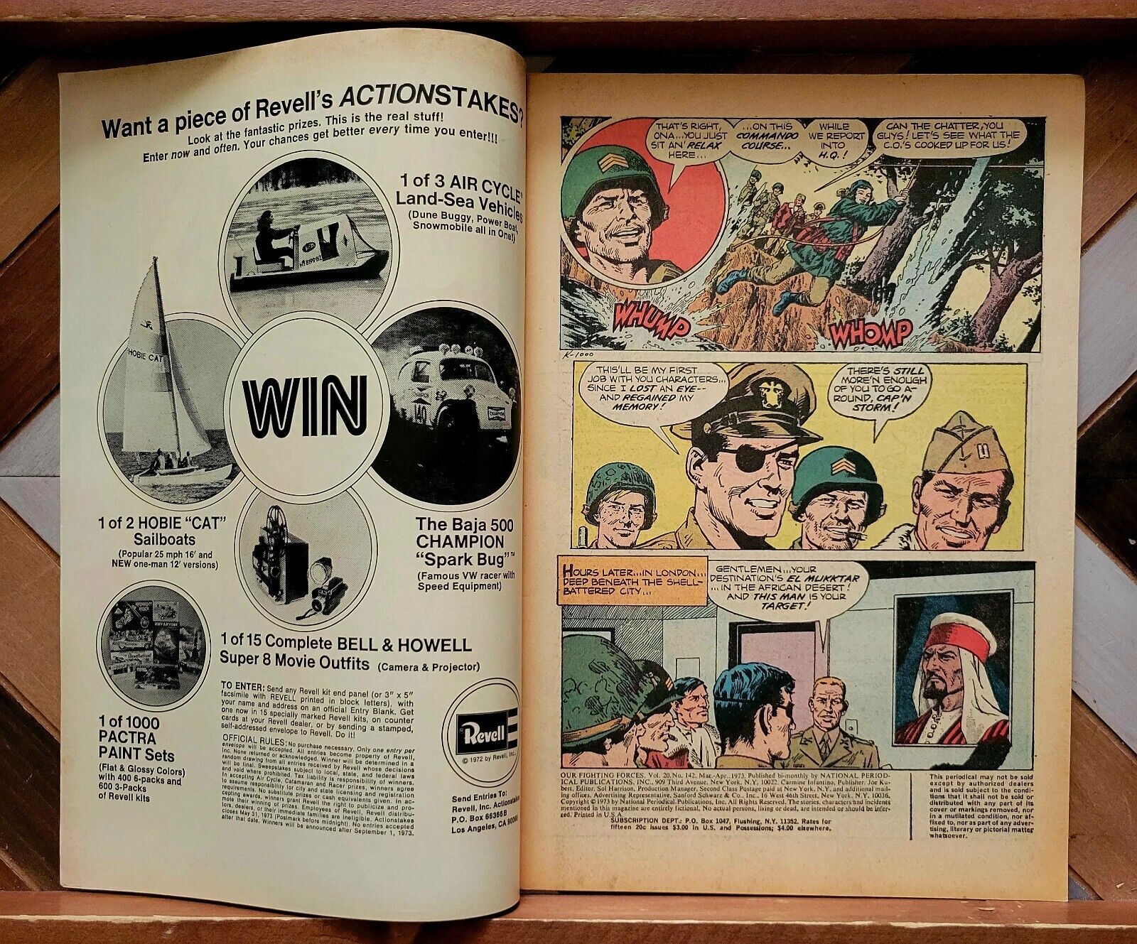 OUR FIGHTING FORCES #142 FN/VF (DC 1973) Severin Art, B-24 LIBERATOR ...