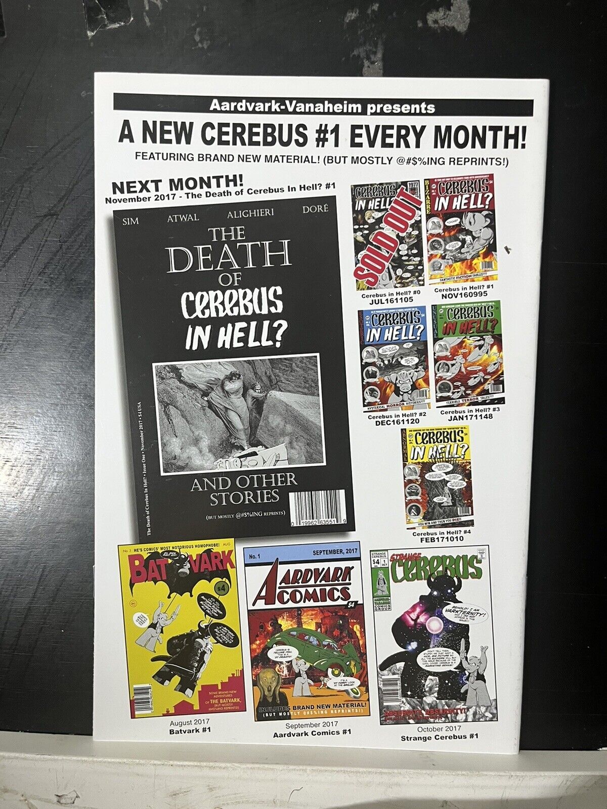 Cerebus Woman 1 & Strange Cerebus #1 (2019 Aardvark-Vanaheim) Homage ...