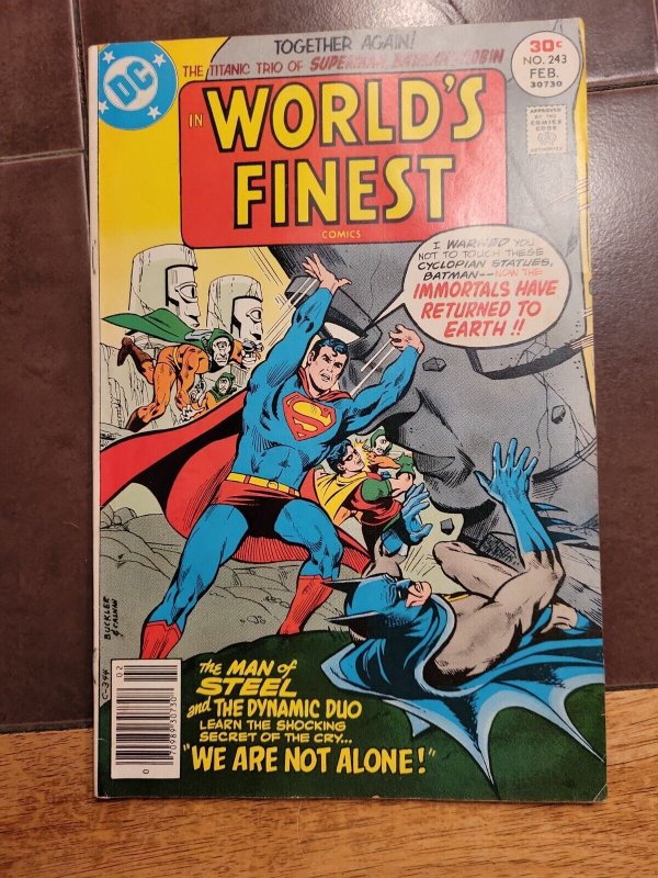 Worlds Finest 243 Dc Comics Superman Batman 1977 high grade | Comic ...