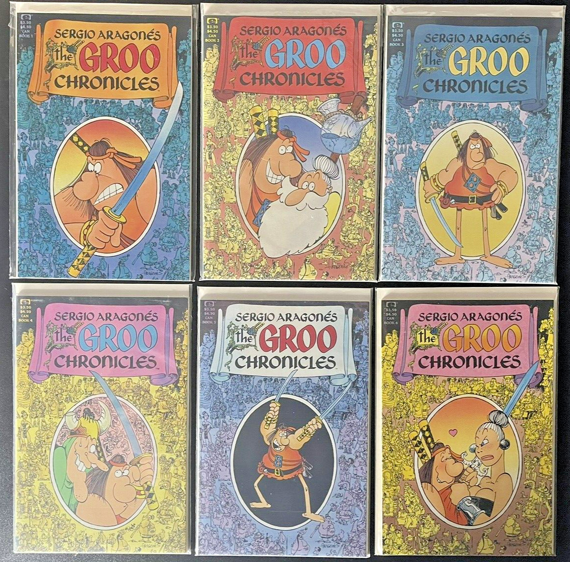 Epic Comics Sergio Aragones The Groo Chronicles Books #1-6 Set Lot ...