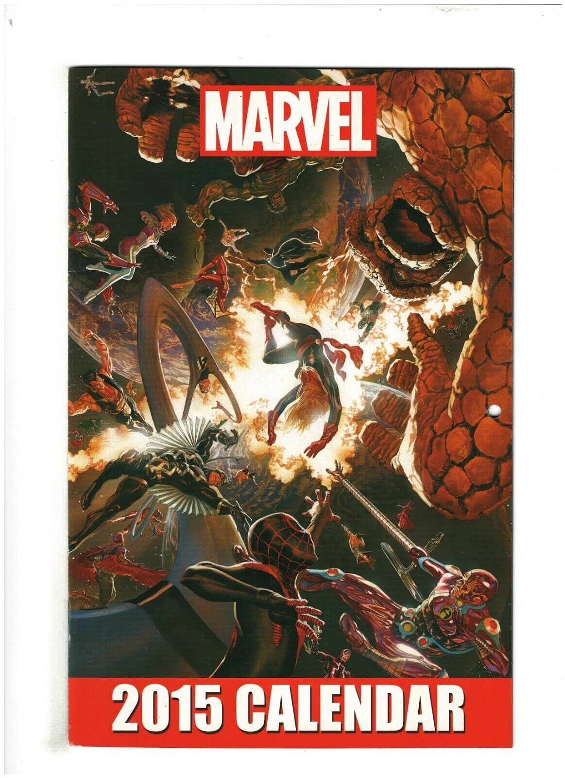 Marvel 2015 Calendar VF+ 8.5 Marvel Comics Alex Ross Spider-man, X-Men ...