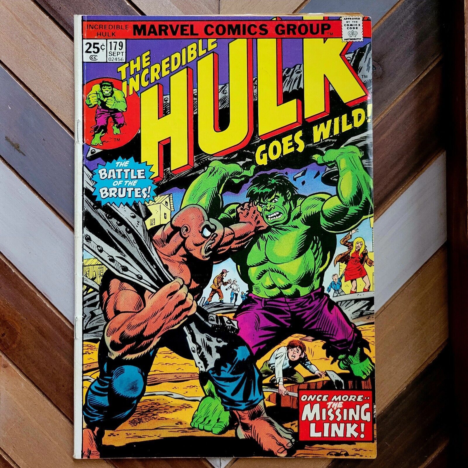 Incredible Hulk #179 FN (Marvel 1974) Return of the Missing Link, MVS ...