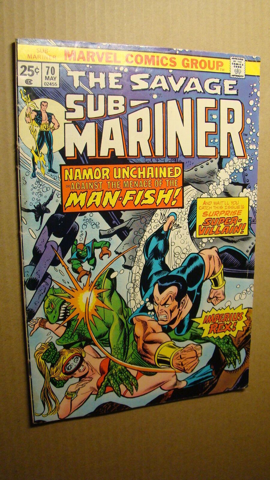 Sub-Mariner 70 VS Man-Fish & Pirahna 1st Appearance Marvel 1973 ...