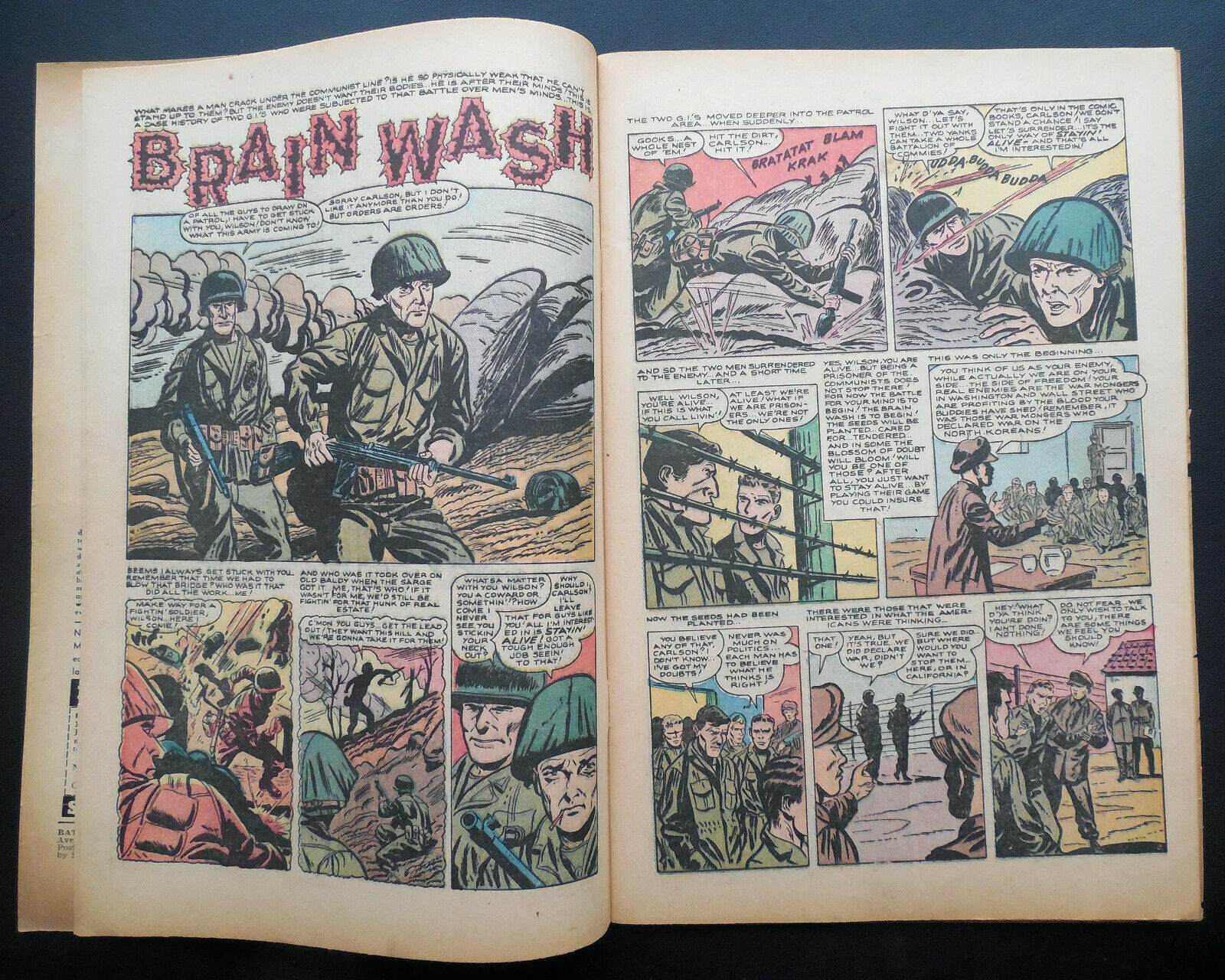 Battle CRY #12 VG+ 4.5 - Very Rare Golden AGE WAR - 1954 - None on CGC ...
