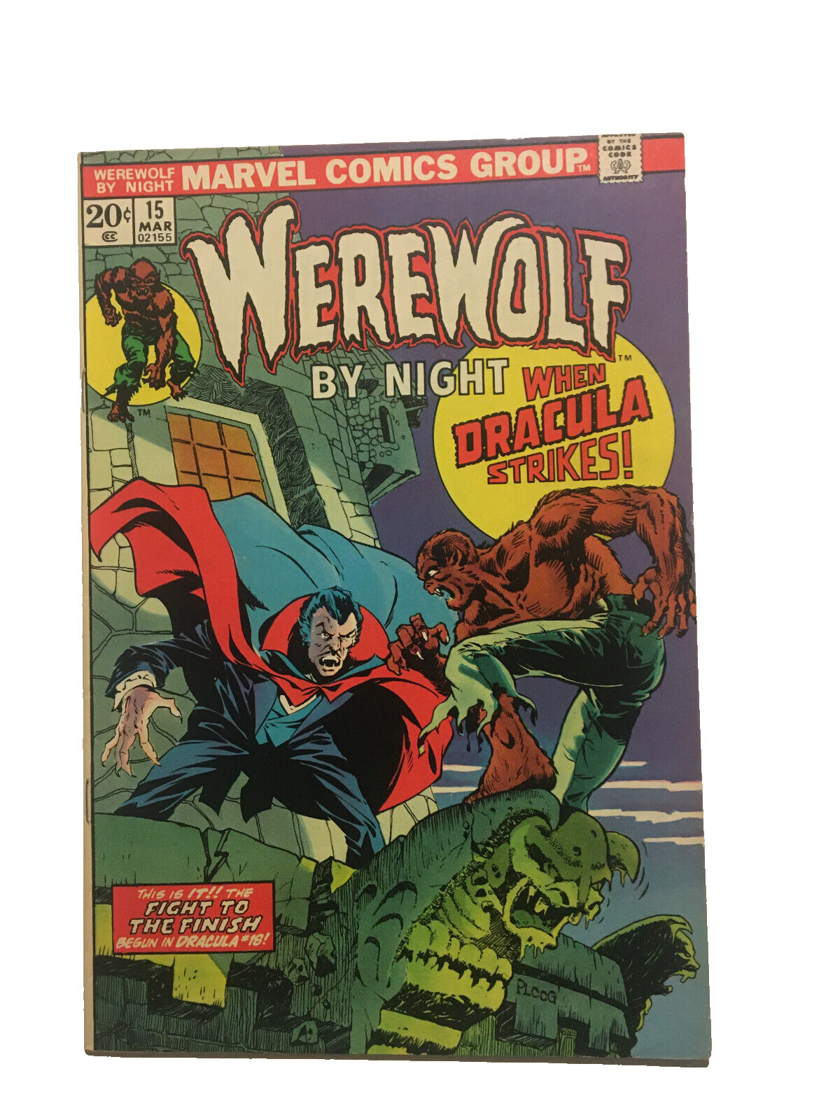 Werewolf by Night #15 Dracula Appearance Ploog MVS Intact Bronze Age ...