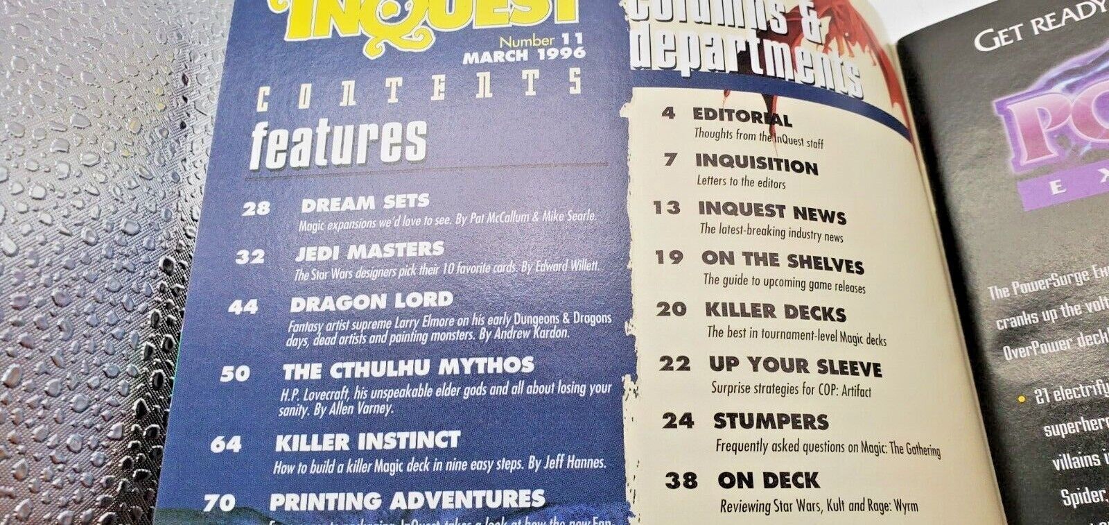 INQUEST Magazine #11, MARCH 1996, DARTH VADAR & Boba Fett on Cover ...