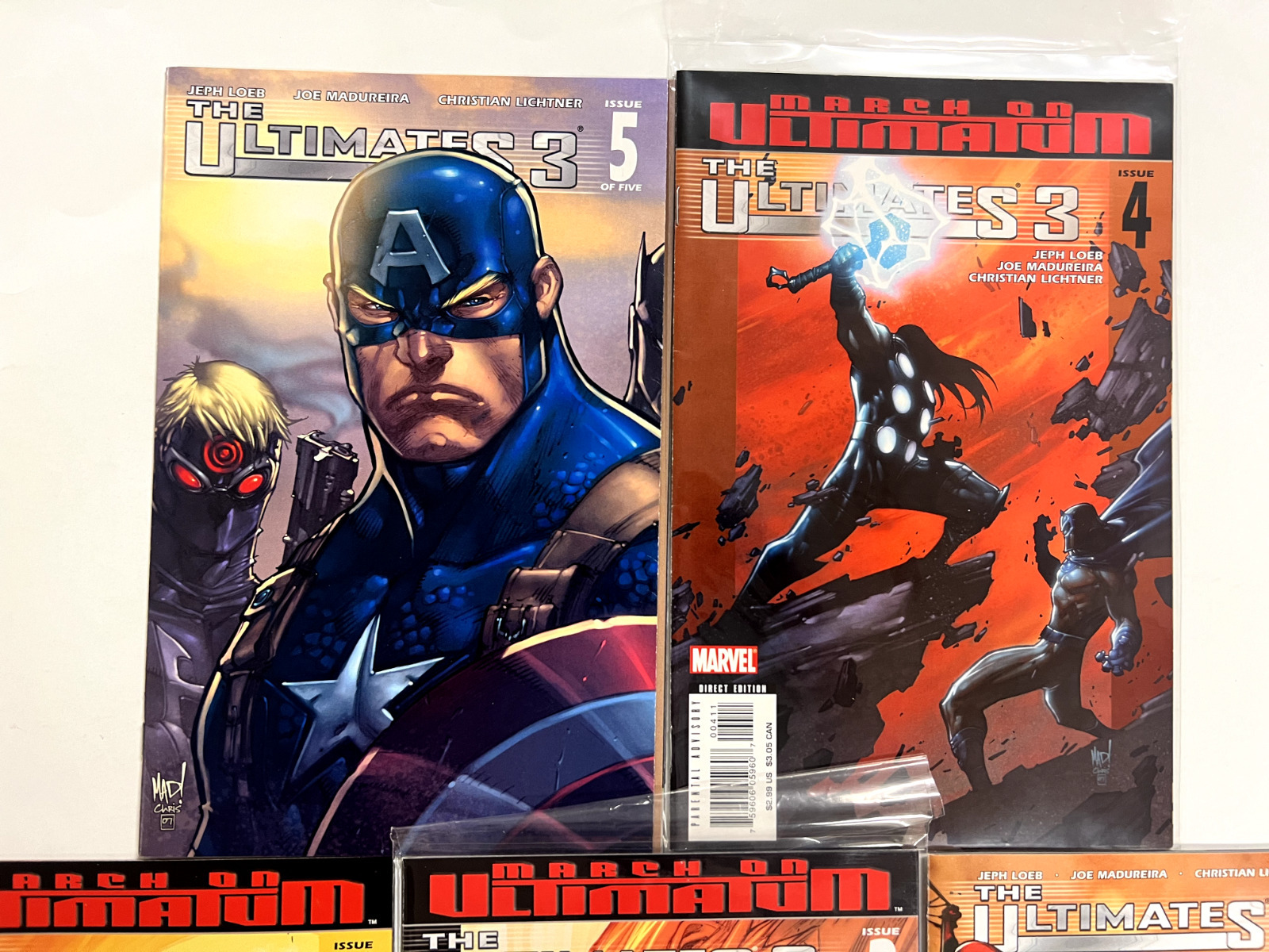 5 The Ultimates 3 Marvel Comic Books# 1 2 3 4 5 Defenders Spiderman ...