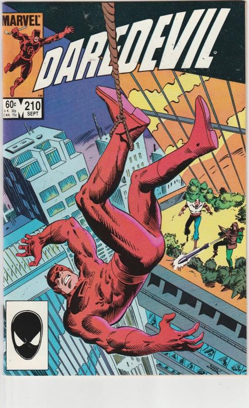 5 Daredevil Marvel Comic Books # 208 209 210 211 212 Kingpin Harlan ...