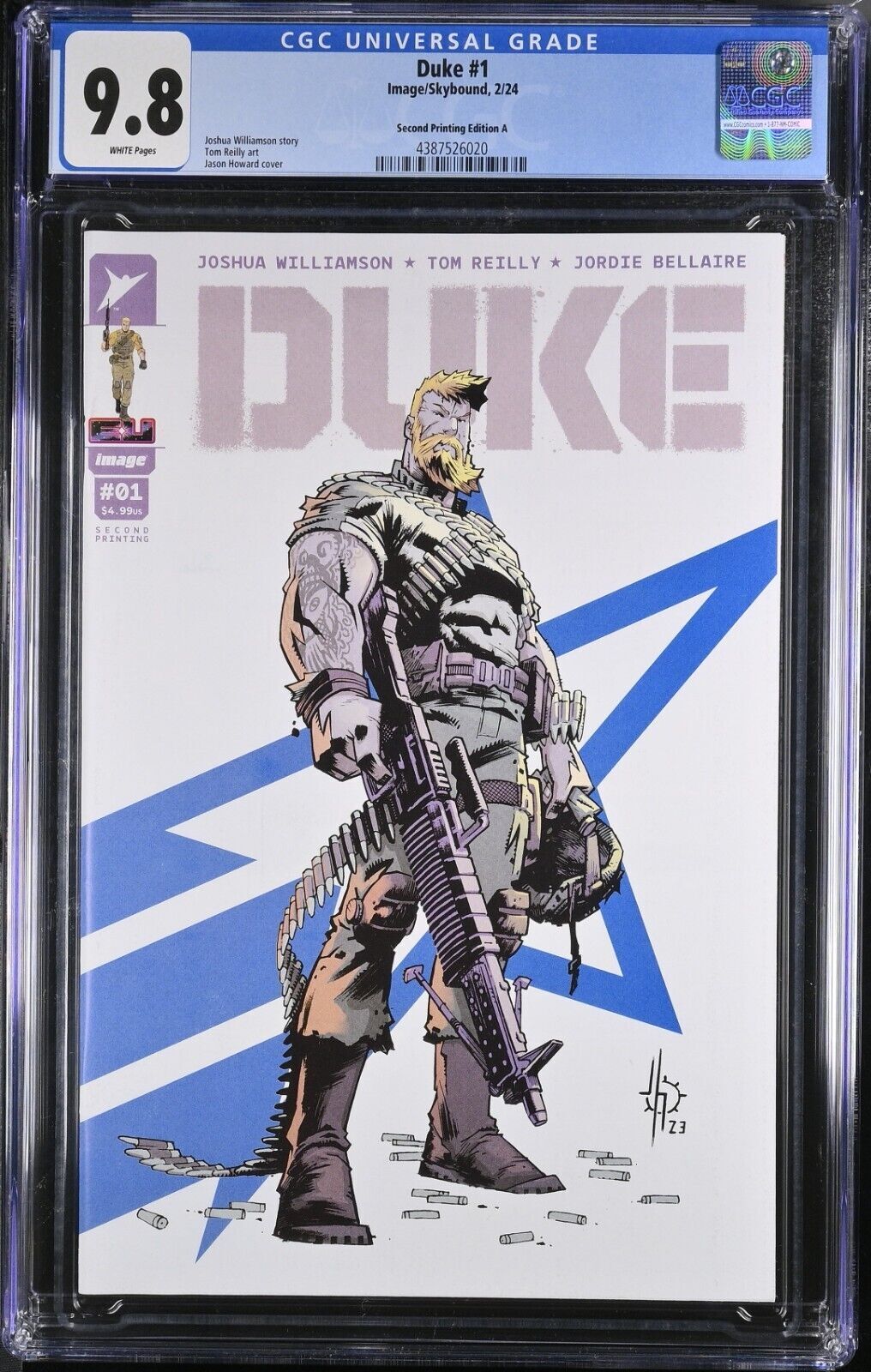 Duke #1 CGC 9.8 2nd Print Rock N Roll Cover A Image 2024 GI Joe ...