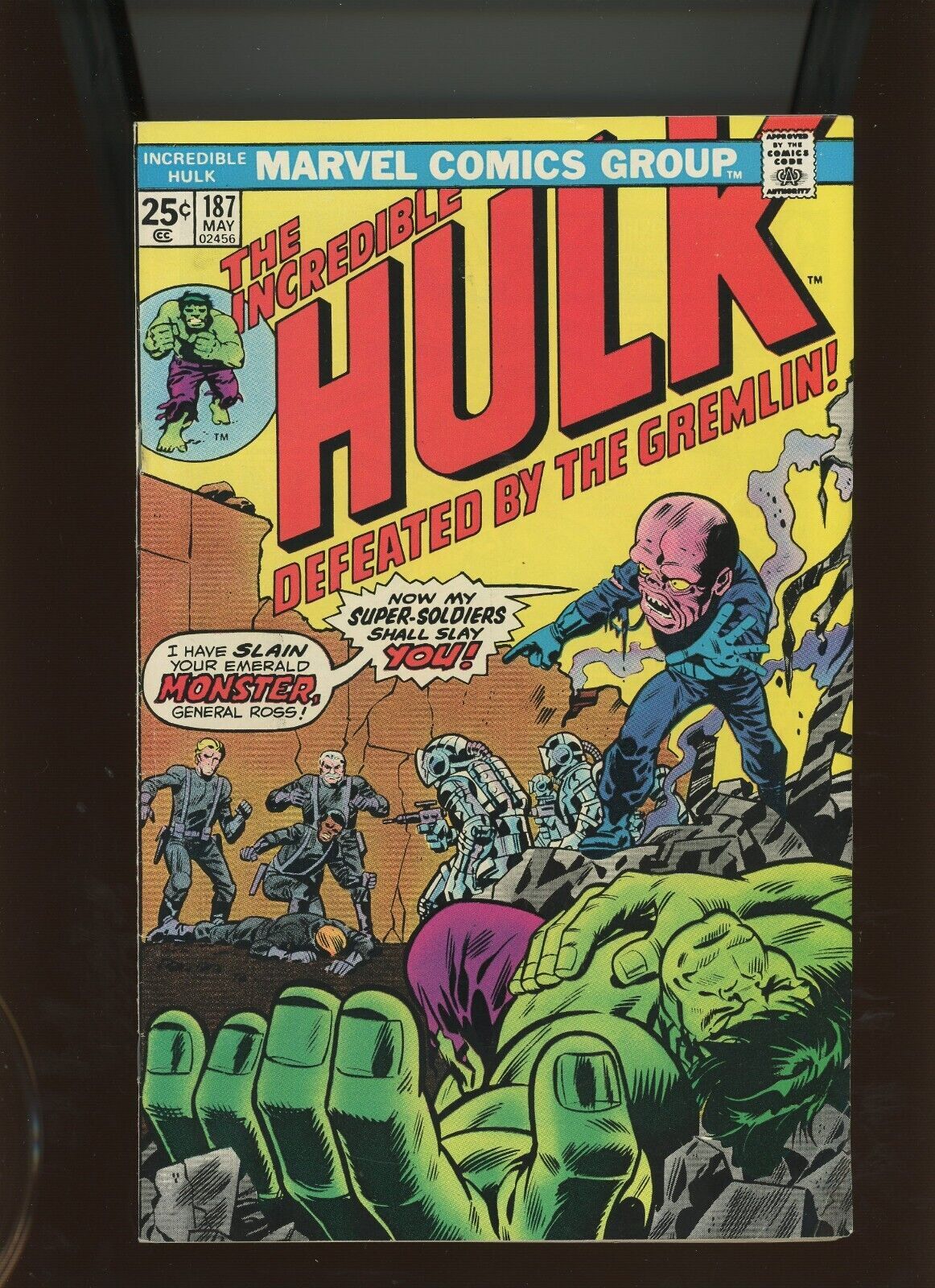 (1975) The Incredible Hulk #187: BRONZE AGE! "THERE'S A GREMLIN...!" (6 ...