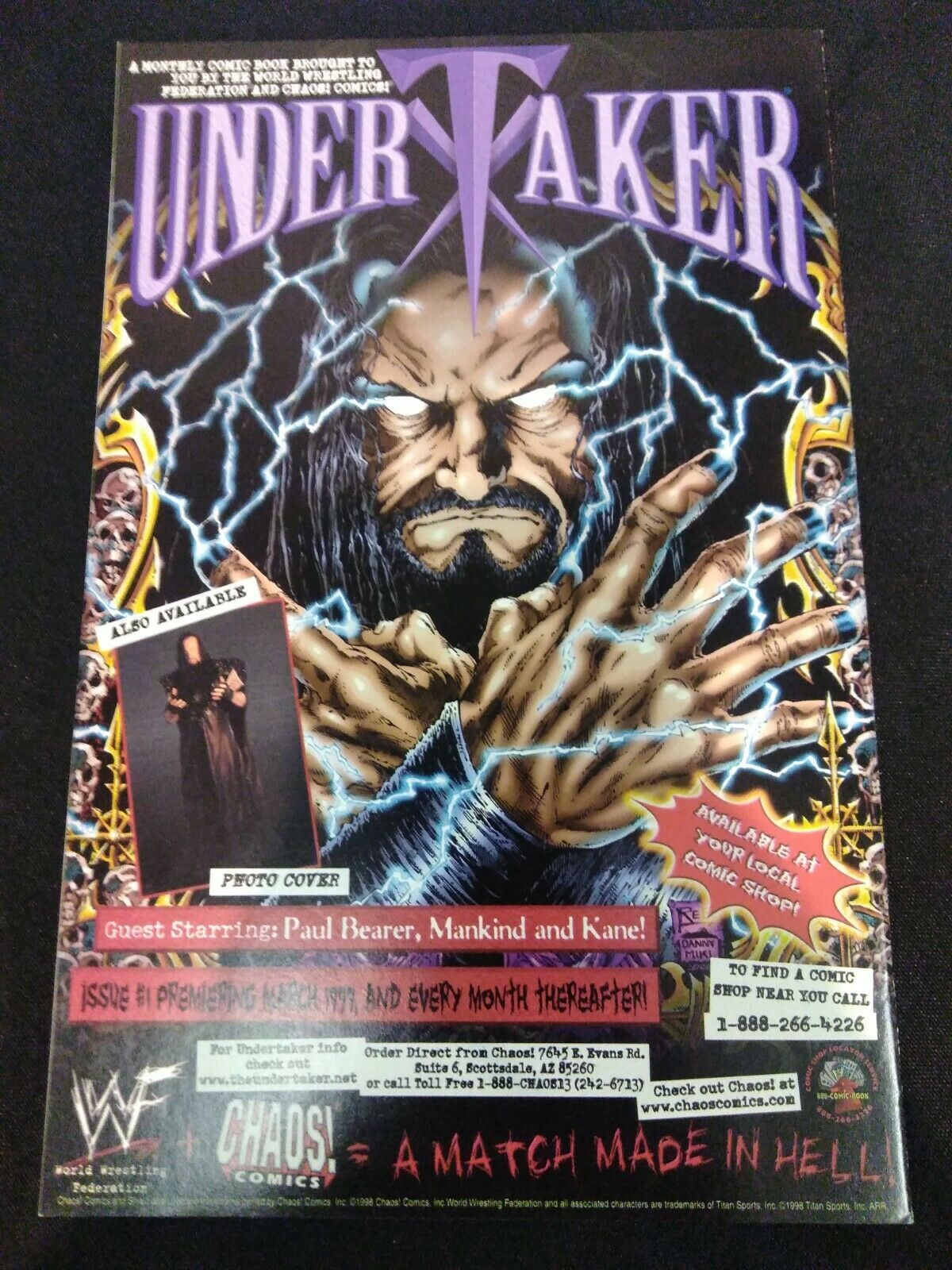 Chaos! Comics WWF Undertaker #0 COLLECTOR'S ISSUE 1999 | Comic Books ...