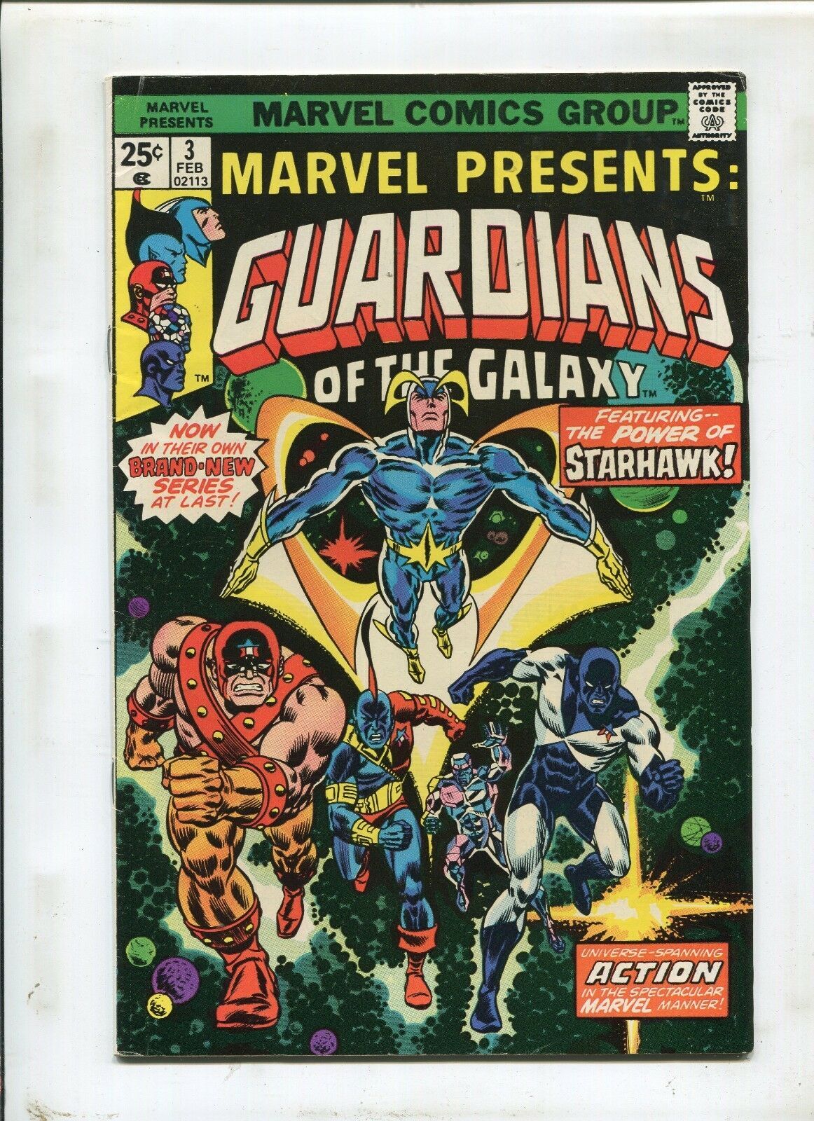 Marvel Presents #3 ~ Guardians Of The Galaxy! StarHawk ~ 1975 (Grade 6. ...