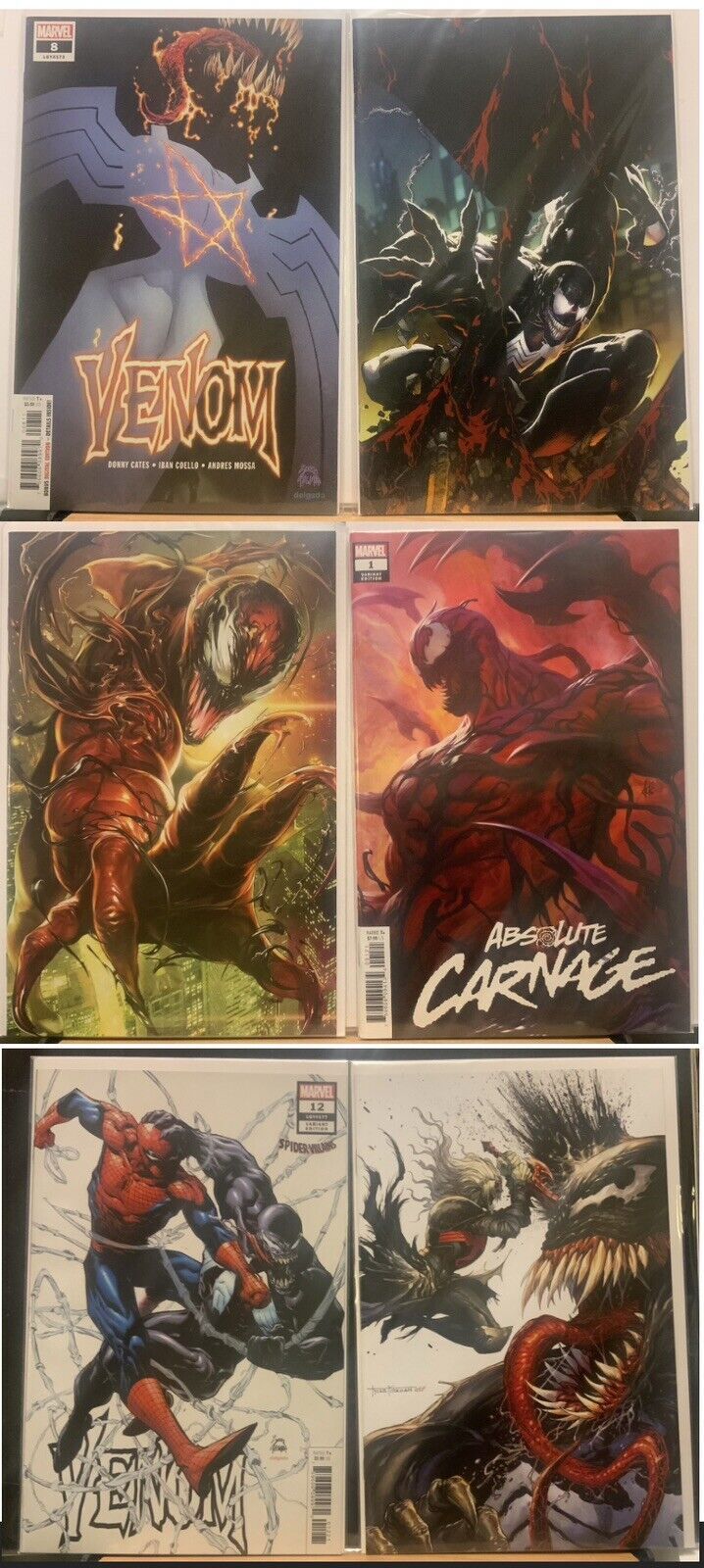 Marvel 6 Books Lot (Lot #052)Spider-man/Kirkham/Delgado/Artgerm/VFN/NM ...