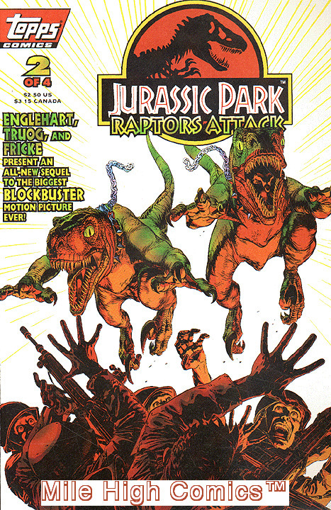 JURASSIC PARK: RAPTOR'S ATTACK (1994 Series) #2 Very Good Comics Book ...