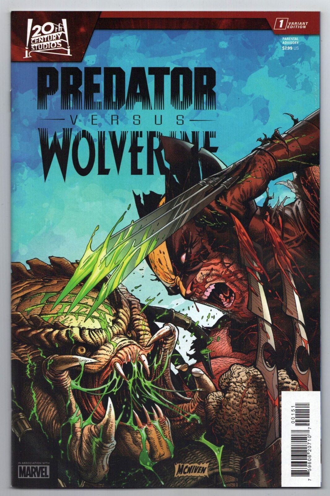 Predator Vs Wolverine #1 Steve McNiven Variant (Marvel, 2023) NM ...