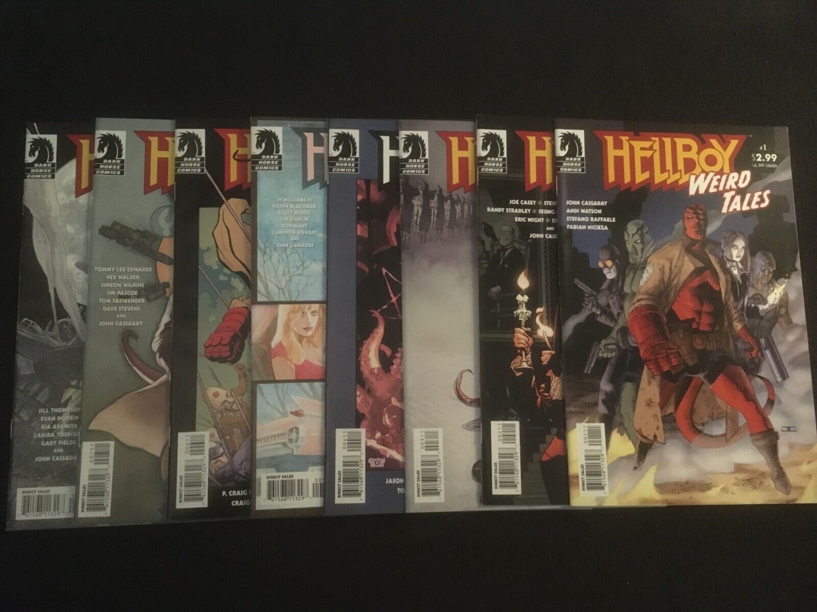HELLBOY: WEIRD TALES #1, 2, 3, 4, 5, 6, 7, 8, Signed by Frank Cho, VFNM ...