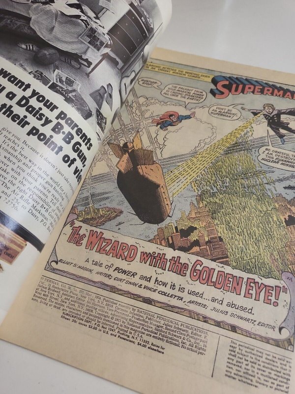 SUPERMAN #273: "The Wizard with the Golden Eye!" DC COMICS 1974 FN ...