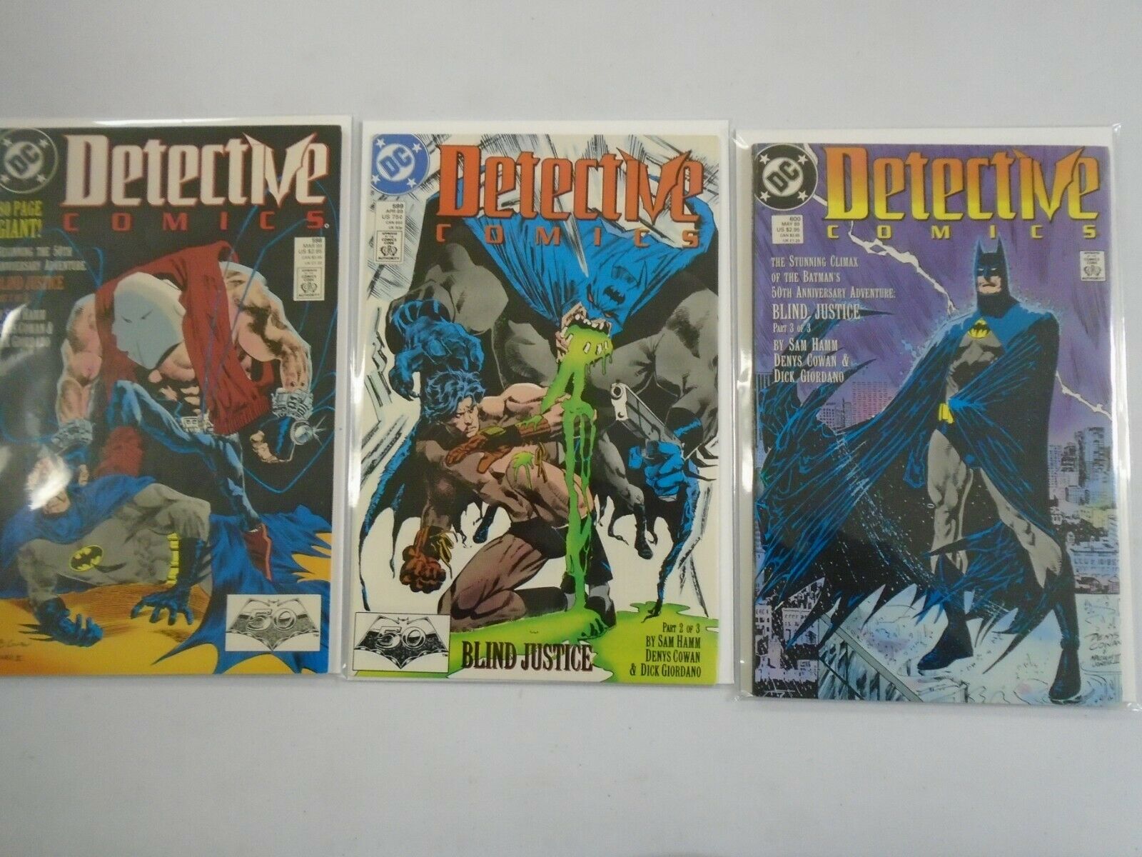 Detective Comics #598-600 Batman Blind Justice set 8.0 VF (1989 ...