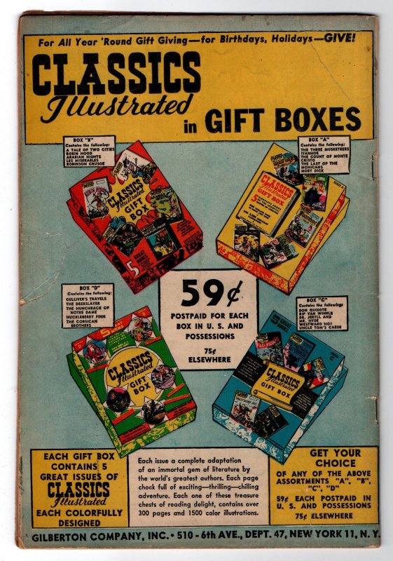 Classics Illustrated #41 (1947) original 20 Years After Horror cover | Comic Books - Golden Age ...