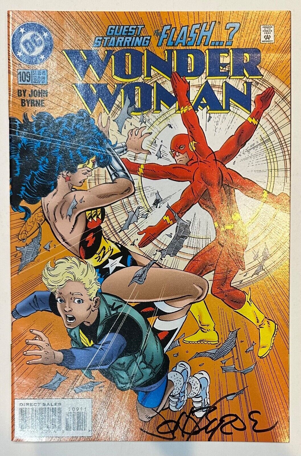 (1995) WONDER WOMAN #109 (2nd Series) Signed by JOHN BYRNE! | Comic ...