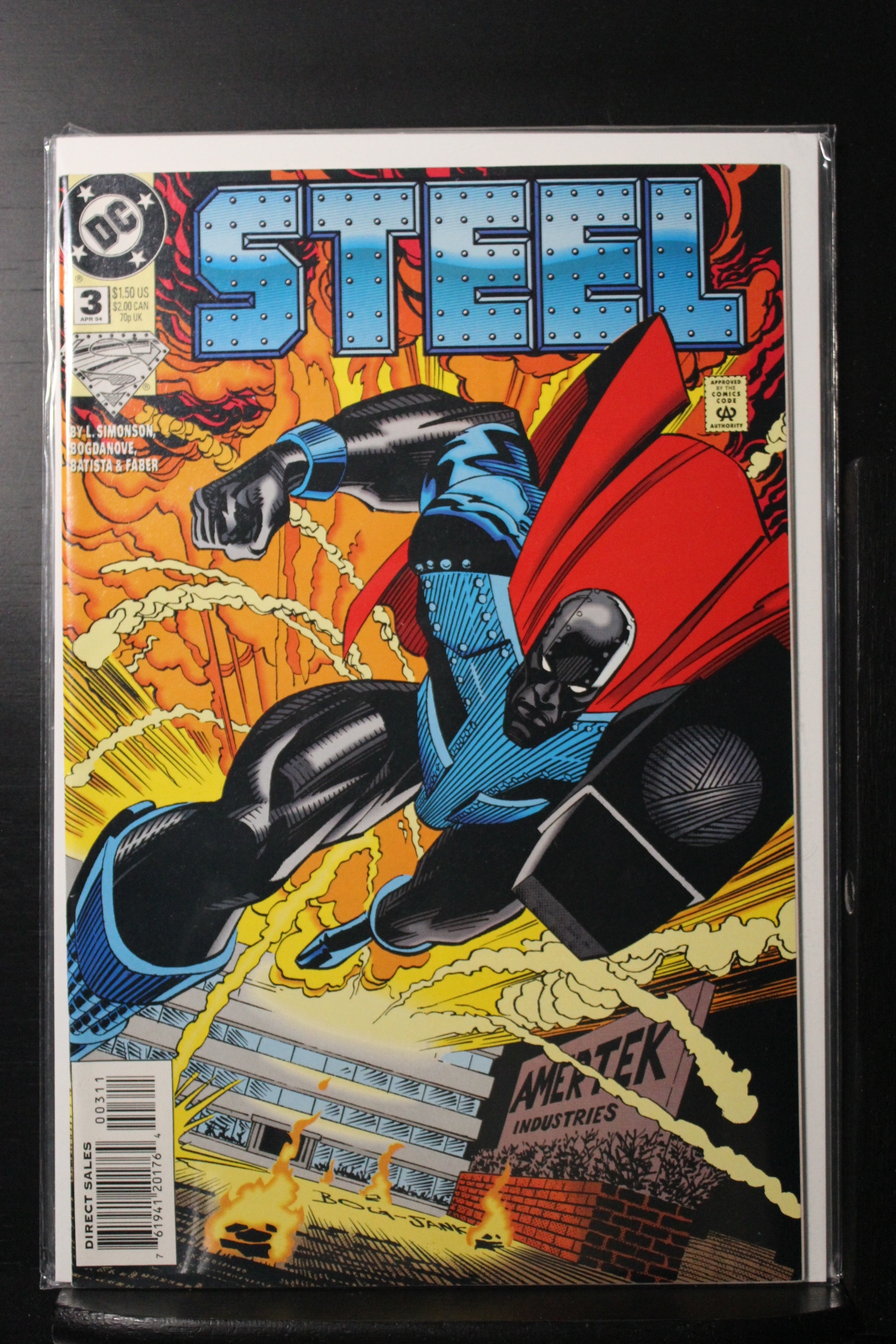 Steel #3 DC Universe Corner Box Variant (1994) | Comic Books - Modern ...