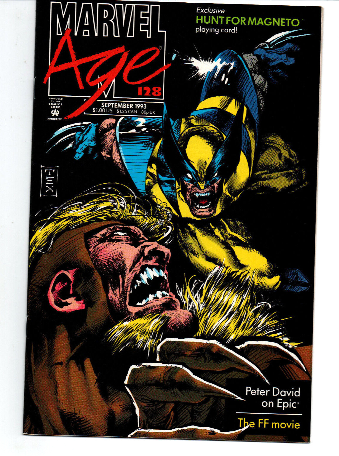 Marvel Age #128 - Wolverine vs Sabertooth - Spider-man - no cover ...