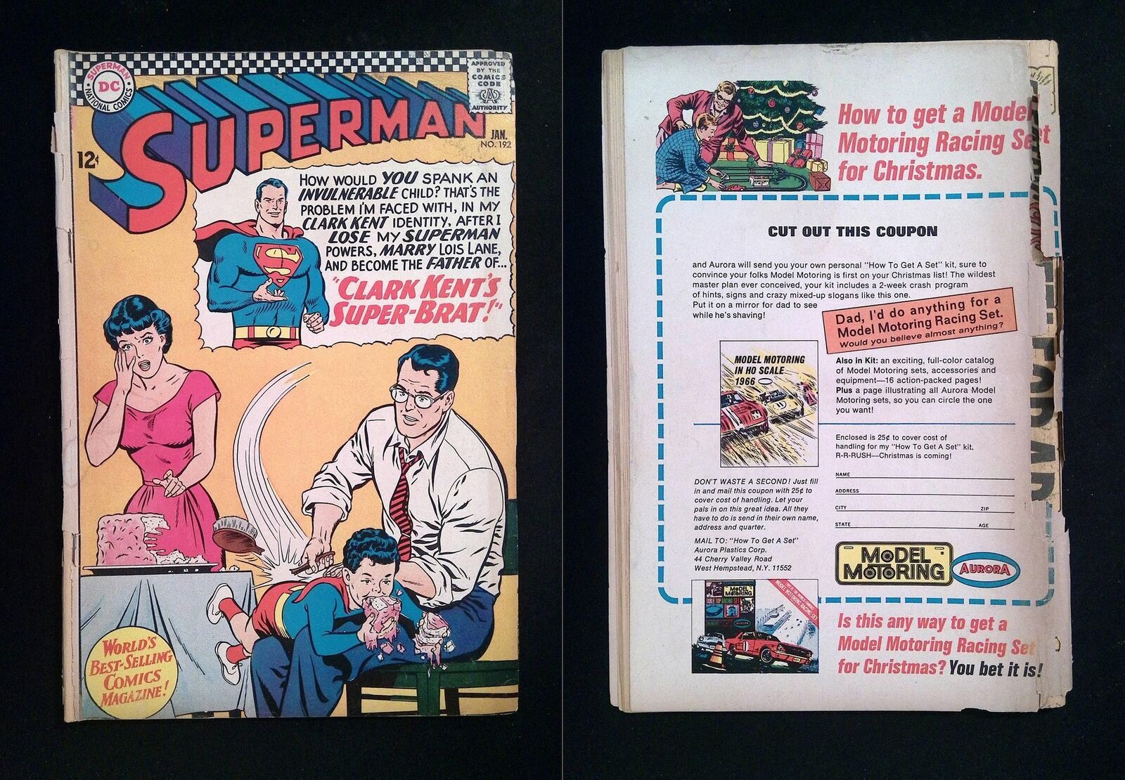 Superman #192 DC Comics 1966 FR/GD | Comic Books - Silver Age, DC Comics, Superman, Superhero ...