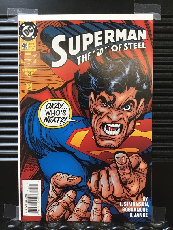 Superman: The Man of Steel #46 DC Universe Corner Box Variant (1995 ...