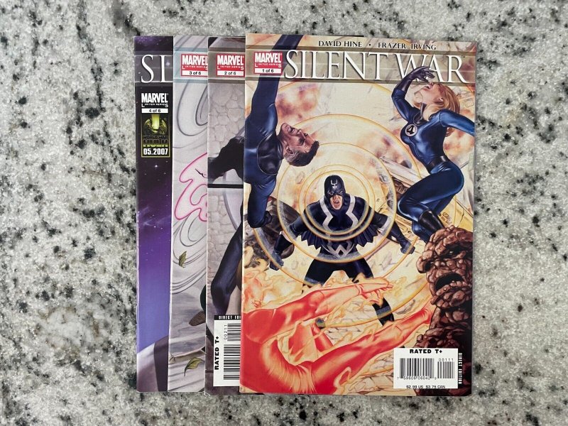 4 Silent War Marvel Comic Books # 1 2 3 4 Inhumans Black Bolt Medusa 73 ...