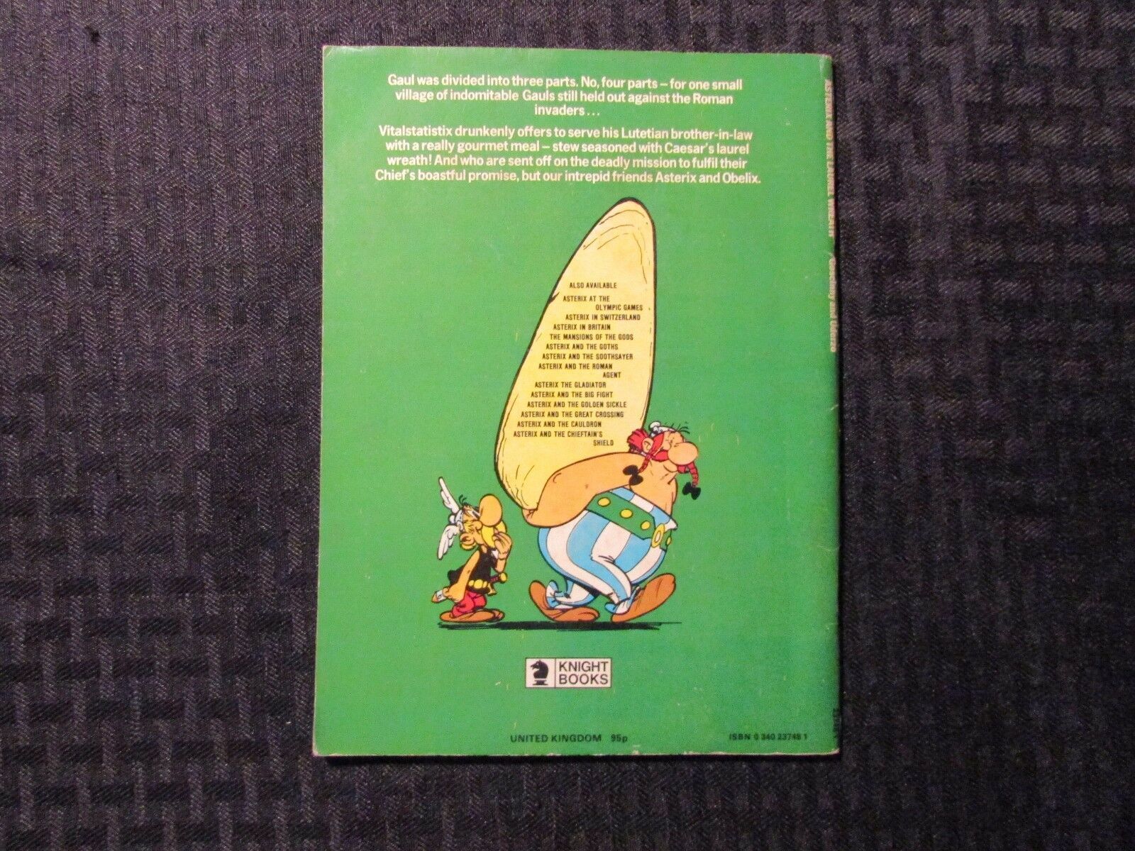 1981 ASTERIX And The Laurel Wreath by Goscinny & Uderzo VG 4.0 Knight ...