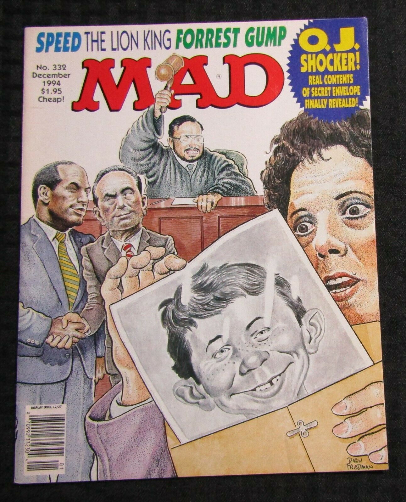 1994 MAD Magazine #332 FN- 5.5 Alfred E Neuman / OJ Simpson Trial ...