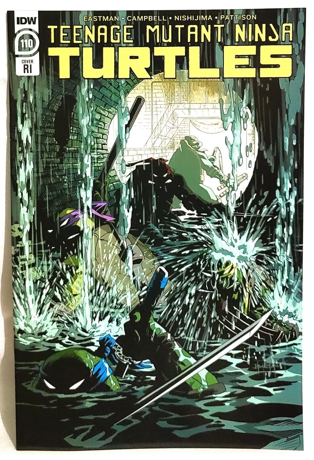 TEENAGE MUTANT NINJA TURTLES #110 RI Ben Bates Retailer Incentive (IDW ...