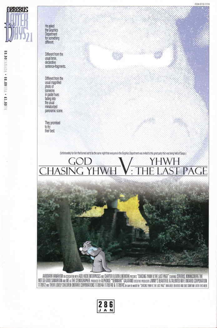 Cerebus the Aardvark #286 VF; Aardvark-Vanaheim | Dave Sim - we combine ...