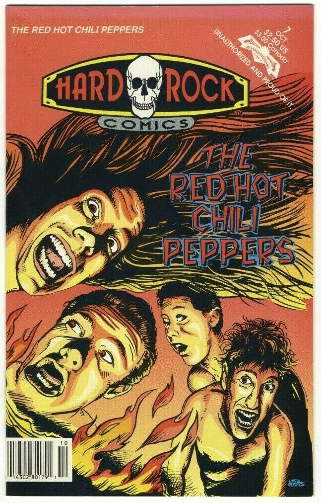 Hard Rock Comics #7 The Red Hot Chili Peppers - Revolutionary Comics ...