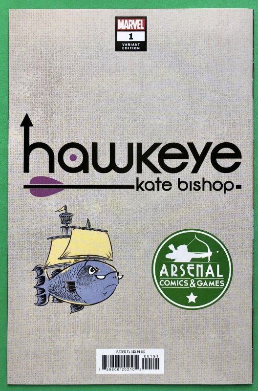 Hawkeye Kate Bishop #1 (2021) Tony Fleecs Lucky Pizza Dog Variant Cover ...