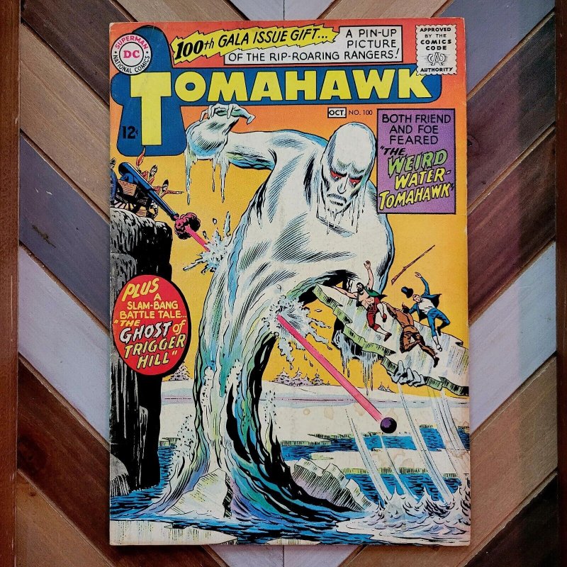 TOMAHAWK #100 VG/FN (DC 1965) Rip-Roarin Rangers Pin-Up / Bob Brown ...