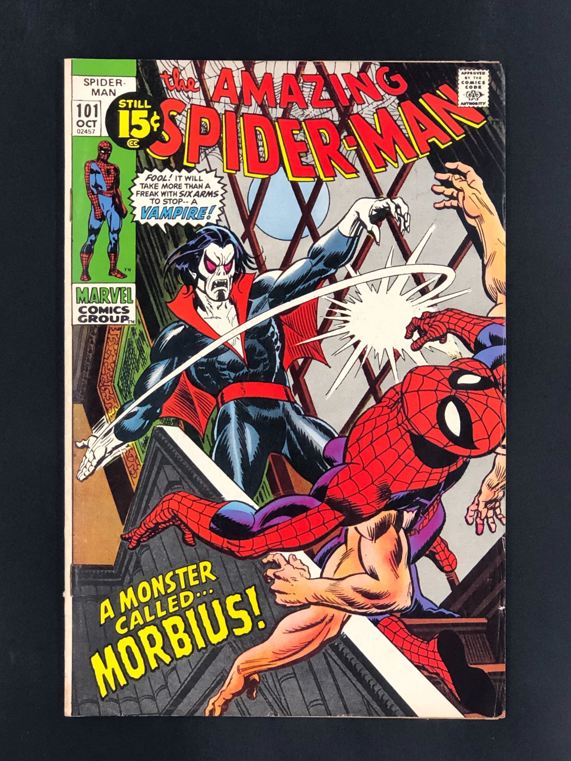 The Amazing Spider-Man #101 (1971) 1st Appearance of Morbius the Living ...