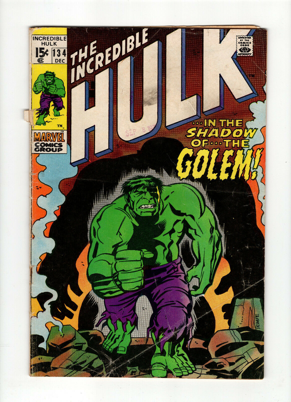 The Incredible Hulk #134 (1970, Marvel Comics) Low Grade | Comic Books ...