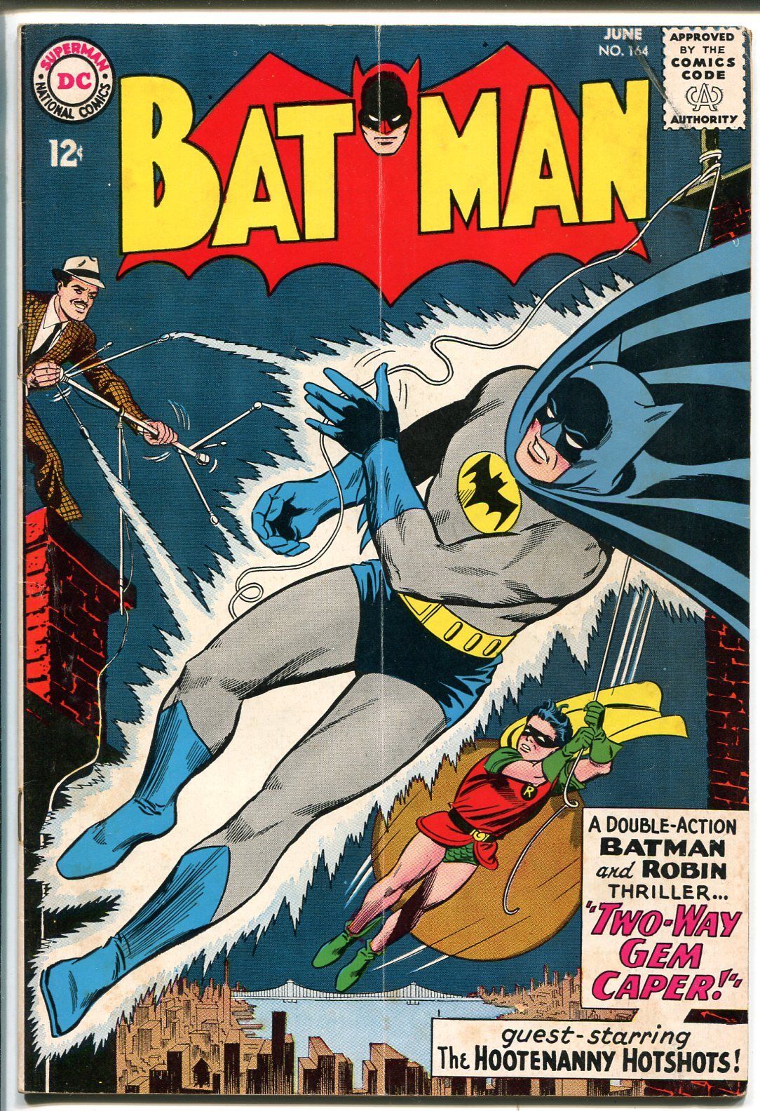 Batman #164 1964-DC Comics-Classic full length batman cover-Silver Age ...