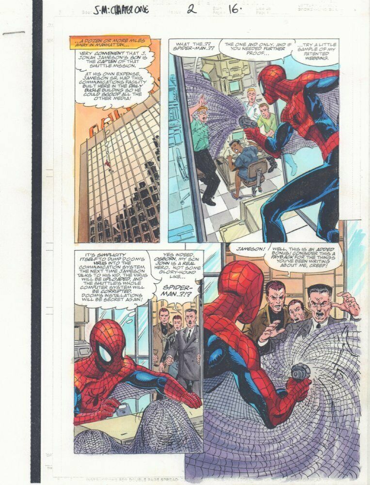 Spider-Man: Chapter One #2 p.16 Color Guide Art - Spidey Web Gun by ...